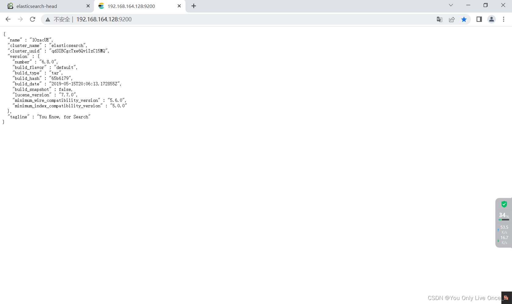 Elasticsearch-6.8.0 & ES-HEAD 部署配置[CentOS7]_es8.0和eshead-CSDN博客
