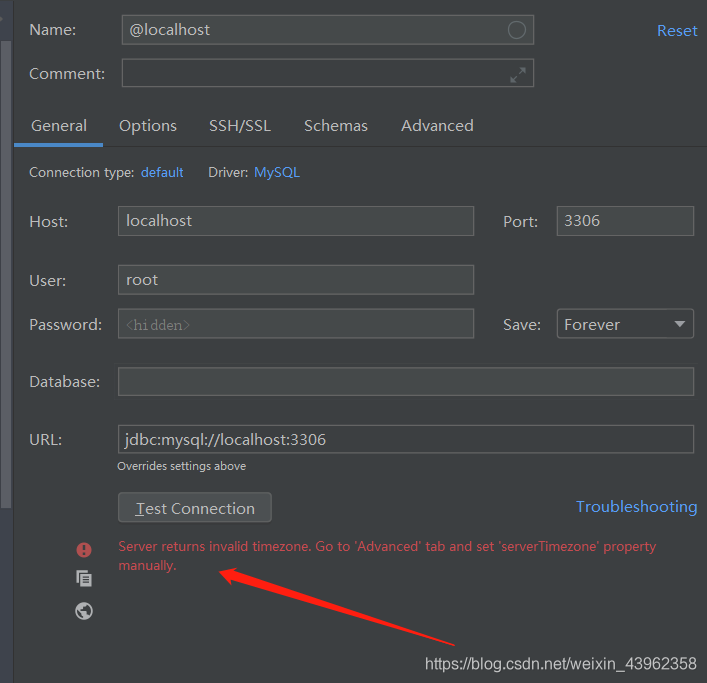mysql数据库8.0返回无效时区（Server returns invalid timezone）_invalid id for region-based zoneid, invalid ...