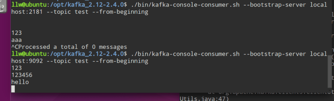 Linux下的kafka终端发送、接收消息（生产、消费模式）_liunx 中 kafka 创建消息-CSDN博客