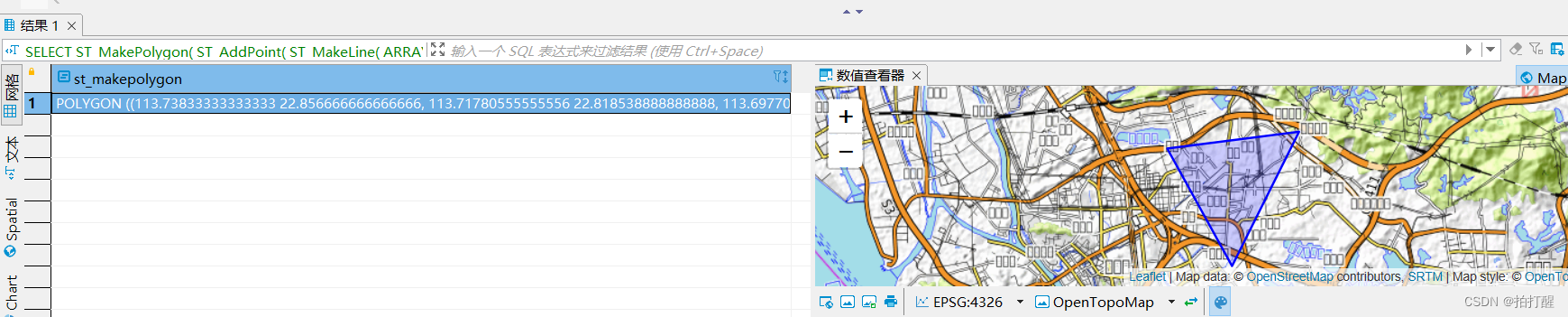postgis使用，通过（点线面）点，线，面以及范围查询范围内的点位_postgis计算点位是否在范围内-CSDN博客