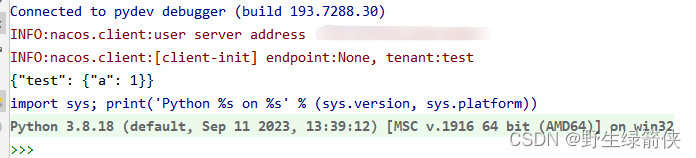 Python 集成 Nacos 配置中心_python nacos-CSDN博客