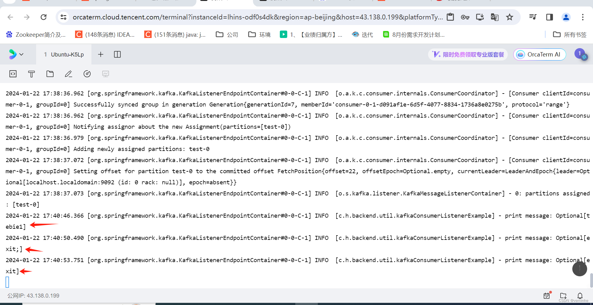 spring boot学习第八篇:kafka监听消费_springboot监听kafka消费-CSDN博客