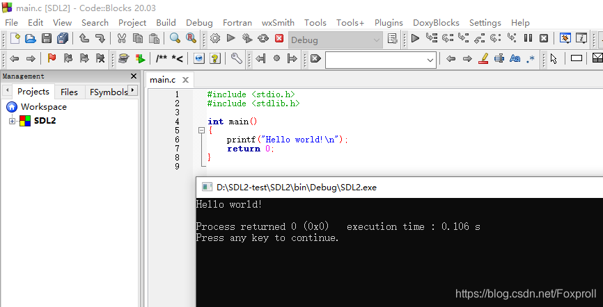 CodeBlocks下载安装与SDL下载使用配置教程_sdl2 2.6下载-CSDN博客