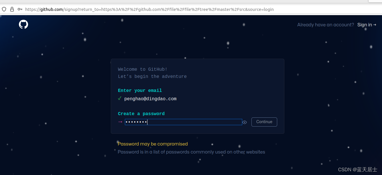 注册GitHub账户的详细步骤_sign in to github-CSDN博客