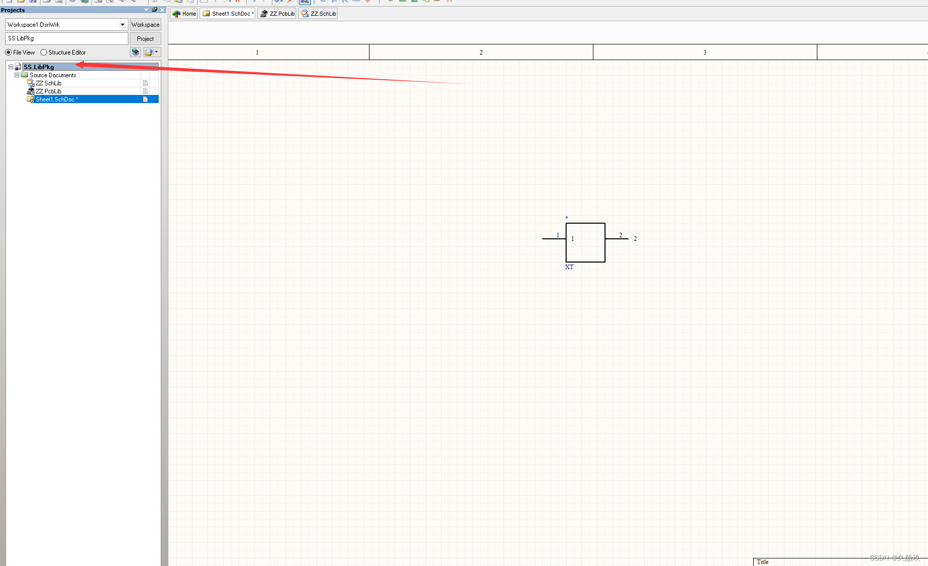 如何自建元件封装并与元件进行关联，如何创建IntLib文件，并将其添加到电路中使用-CSDN博客