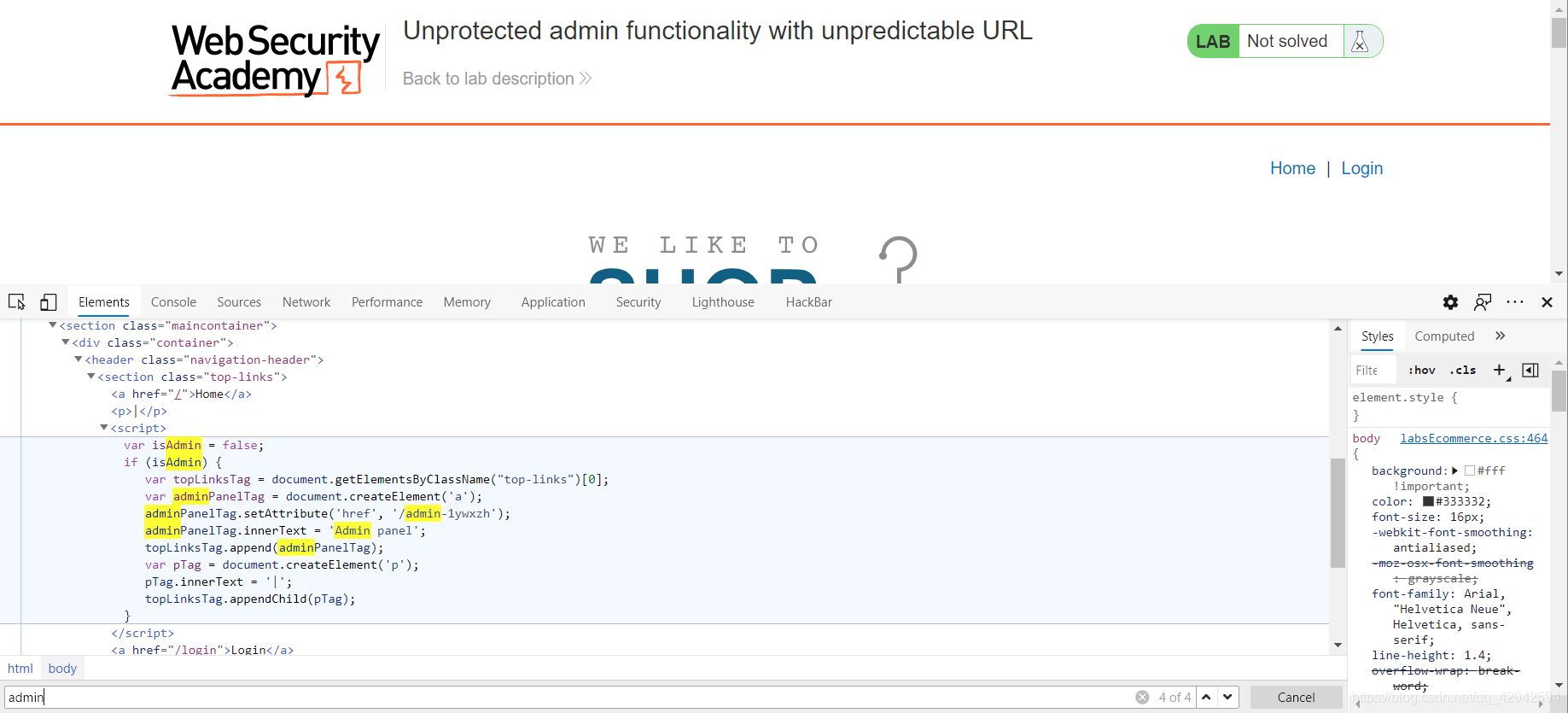 PortSwigger Academy | Access control : 访问控制_lab: url-based access control can be circumvented-CSDN博客