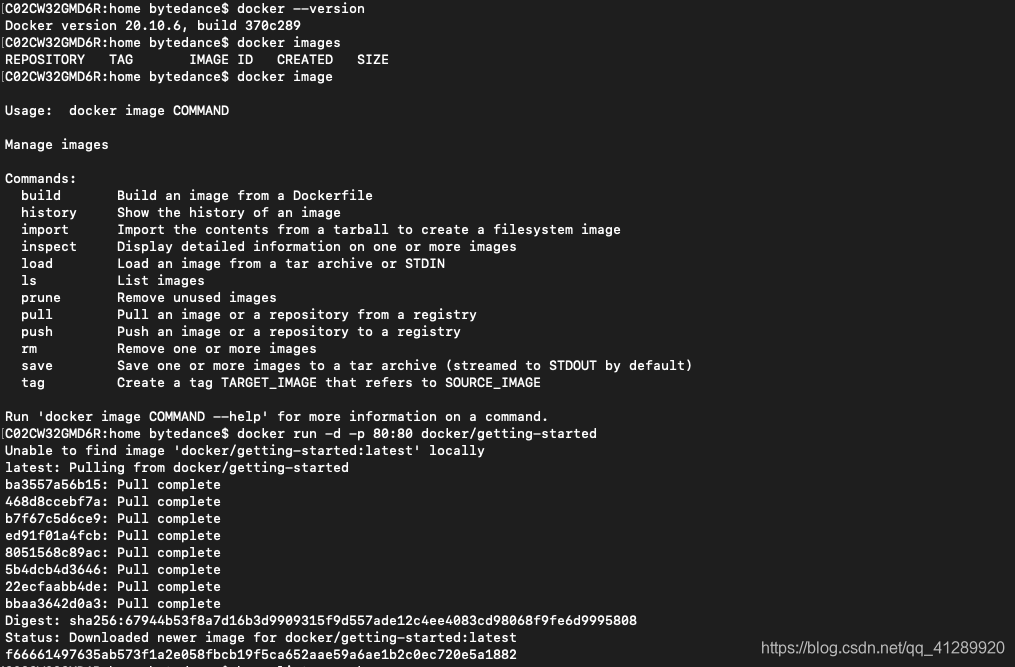 docker安装与学习_docker run -d -p 80:80-CSDN博客