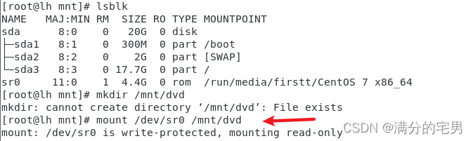 挂载时报错：mount: no medium found on /dev/sr0_no medium found on dev sr0-CSDN博客
