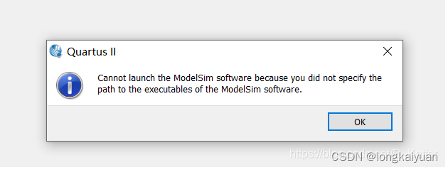 关于FPGA软件quartus仿真出现cannot launch the modelsim software问题的解决_fpga中cant launch modlesim-CSDN博客