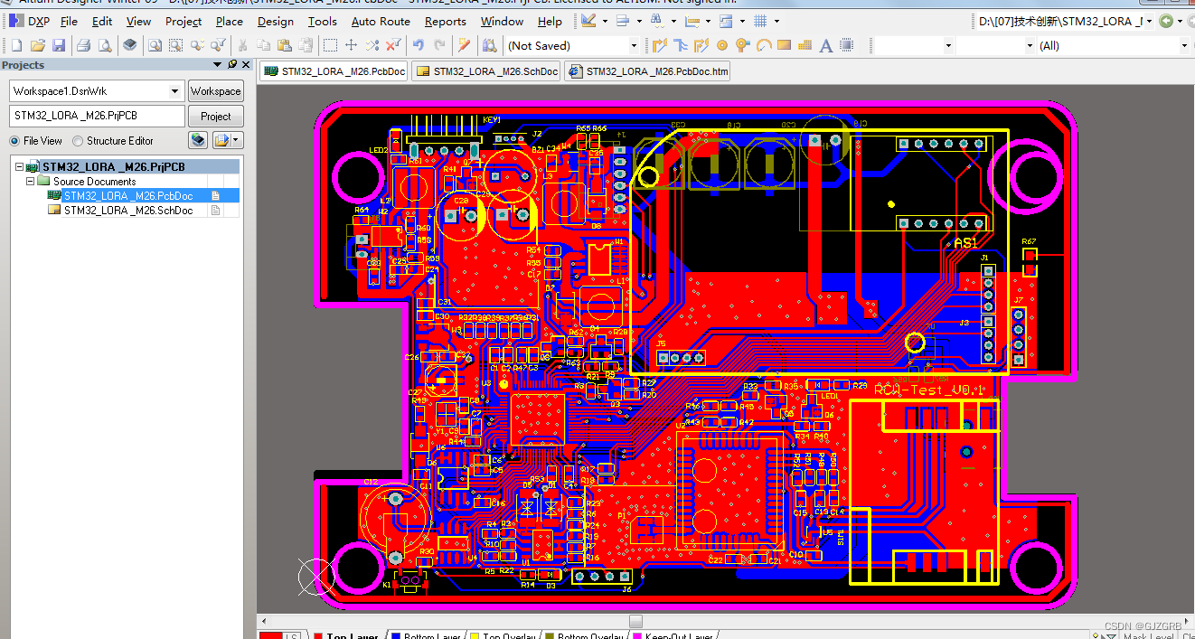 基于STM32F103RCT6单片机GPRS远程监控开发板硬件（原理图+PCB）工程文件，AD09设计的工程文件_stm32f103rct6开发板原理图+pcb+封装库源文件资料-CSDN博客