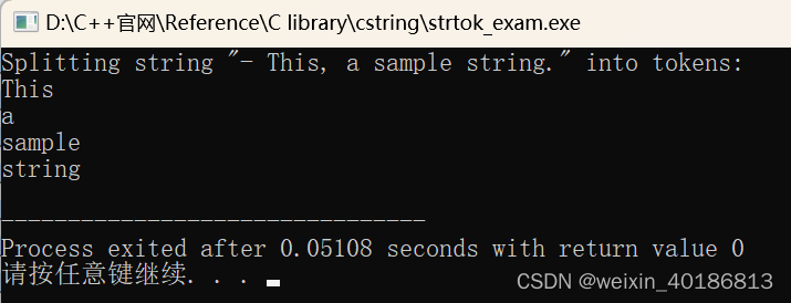 C++ Reference: Standard C++ Library reference: C Library: cstring: strtok_cstring 有 strtok 功能嗎 ...