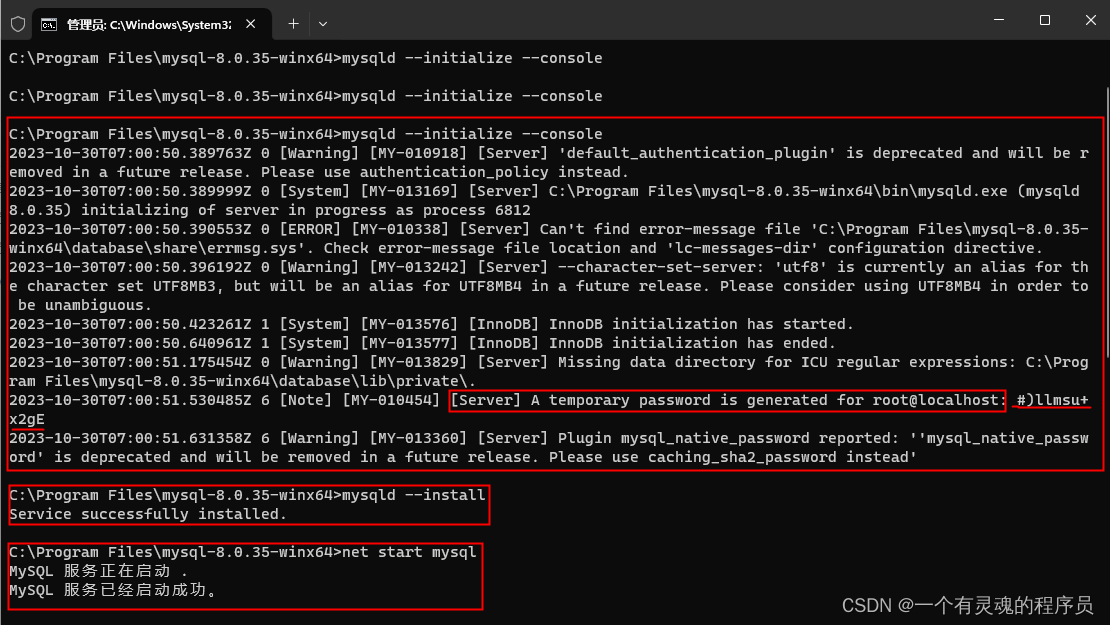 mysql-8.0.35-winx64 zip版安装教程_mysql8.0.35安装教程-CSDN博客