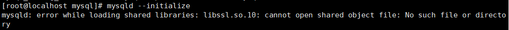 mysqld: error while loading shared libraries: libssl.so.10: cannot open shared object file ...