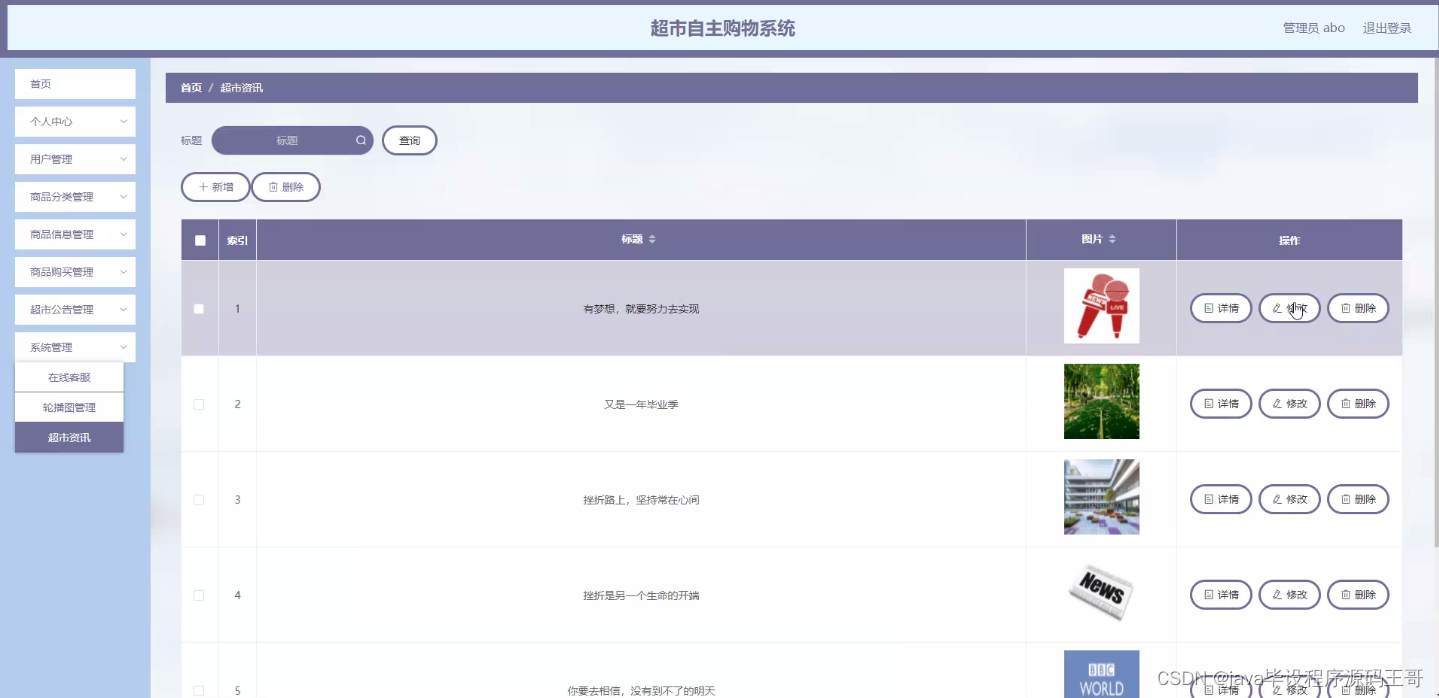 计算机毕设ssm超市自主购物系统4i024（开题+源码）_计科购物网站毕设报告-CSDN博客