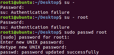 Ubuntu进入root遇su: Authentication failure_ubuntu su: authentication failure-CSDN博客
