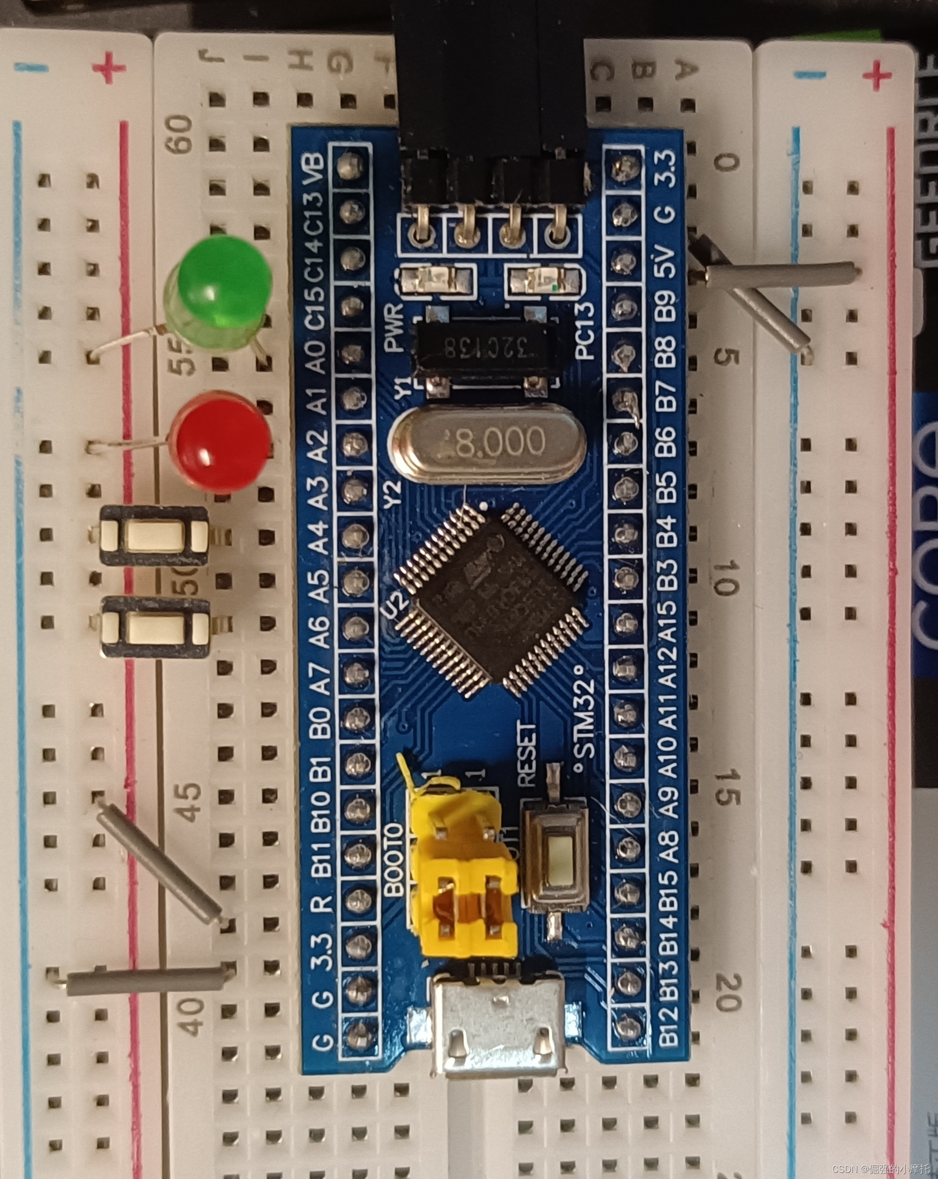 基于stm32标准库的按键控制led灯stm32点灯标准库 Csdn博客