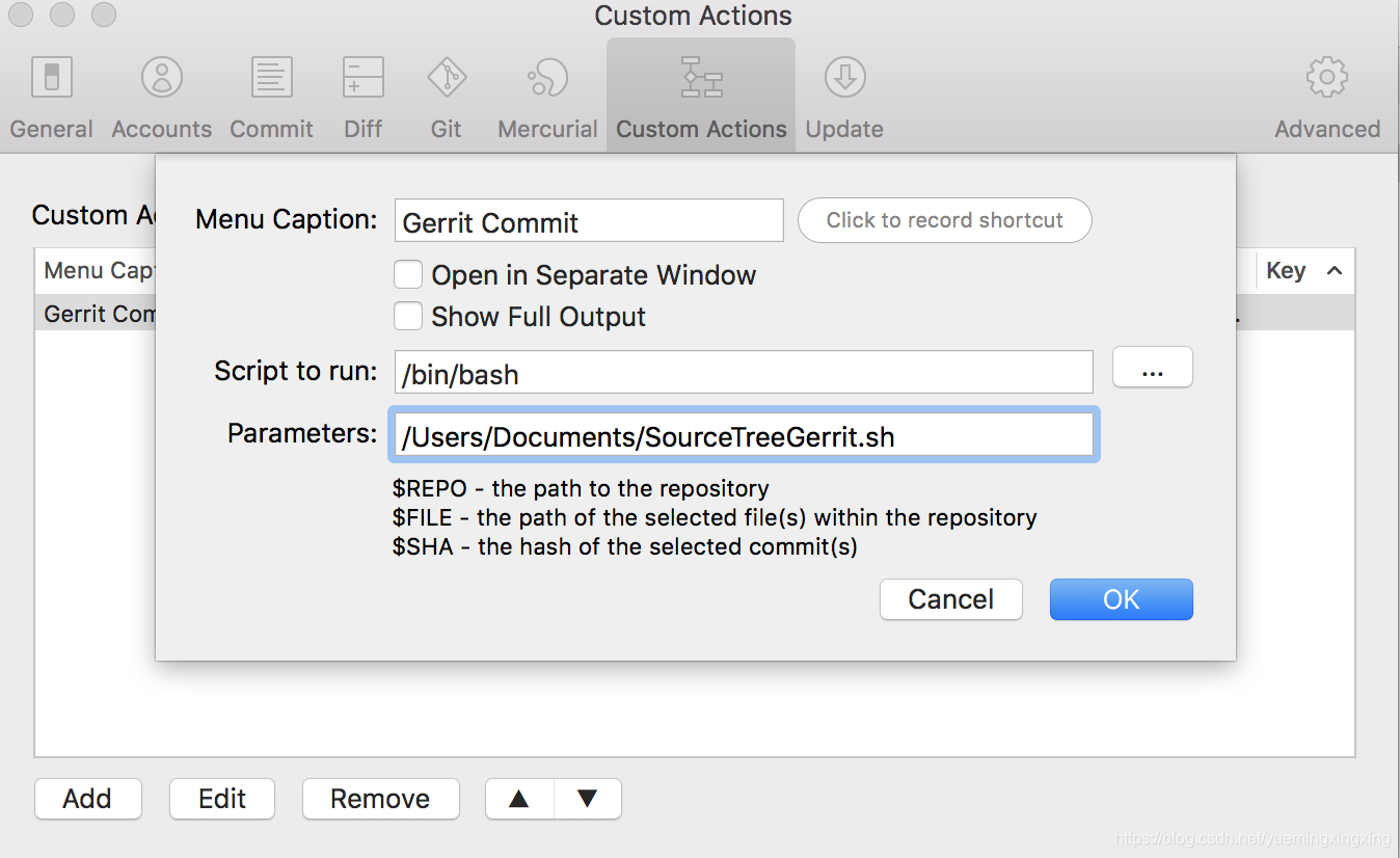 SourceTree+Gerrit配置自定义Action_sourcetree和gerrit-CSDN博客