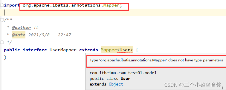 tk.mybatis.mapper.common.Mapper或者报错Type ‘org.apache.ibatis.annotations.Mapper‘ does not have ...