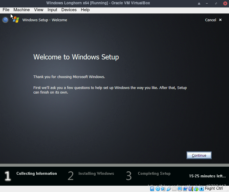 VirtualBox 虚拟机安装Windows Longhorn 全过程！（超级详细）_windows longhorn 4083虚拟机安装 ...