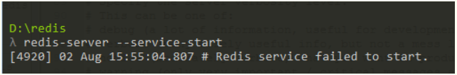 记录Redis在Windows下的安装与服务管理报错：Redis service failed to start._windows下redis不显示server started-CSDN博客