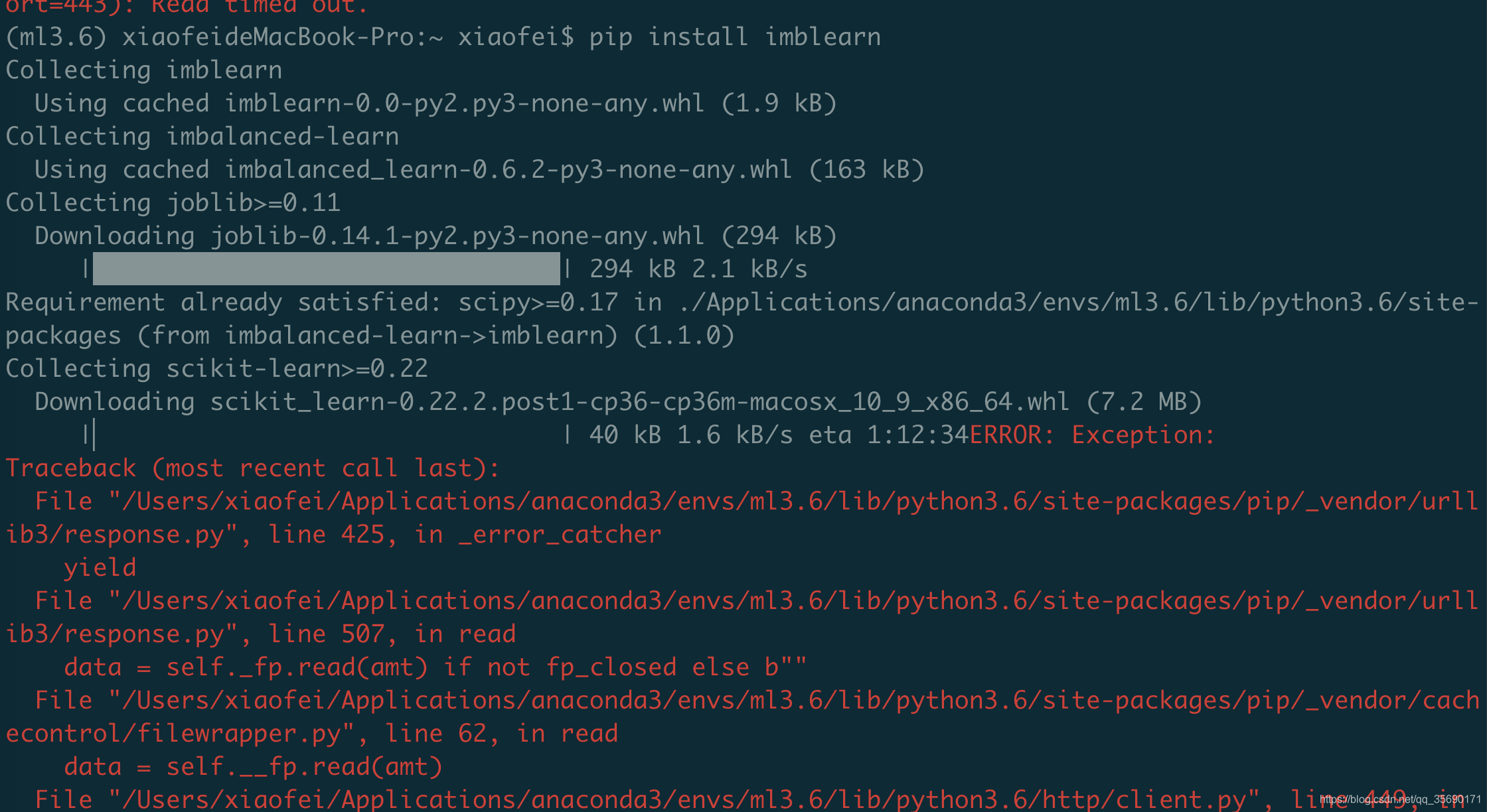 SMOTE处理数据非均衡——安装imbearn库_imblearn库怎么安装-CSDN博客
