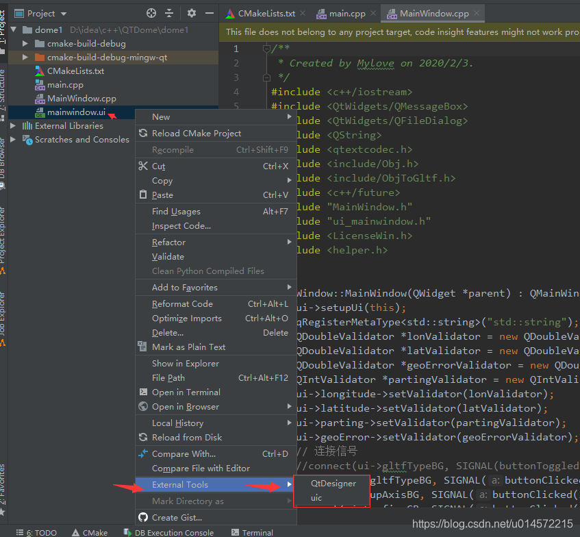 clion 添加qt gui扩展工具_clion怎么添加拓展-CSDN博客