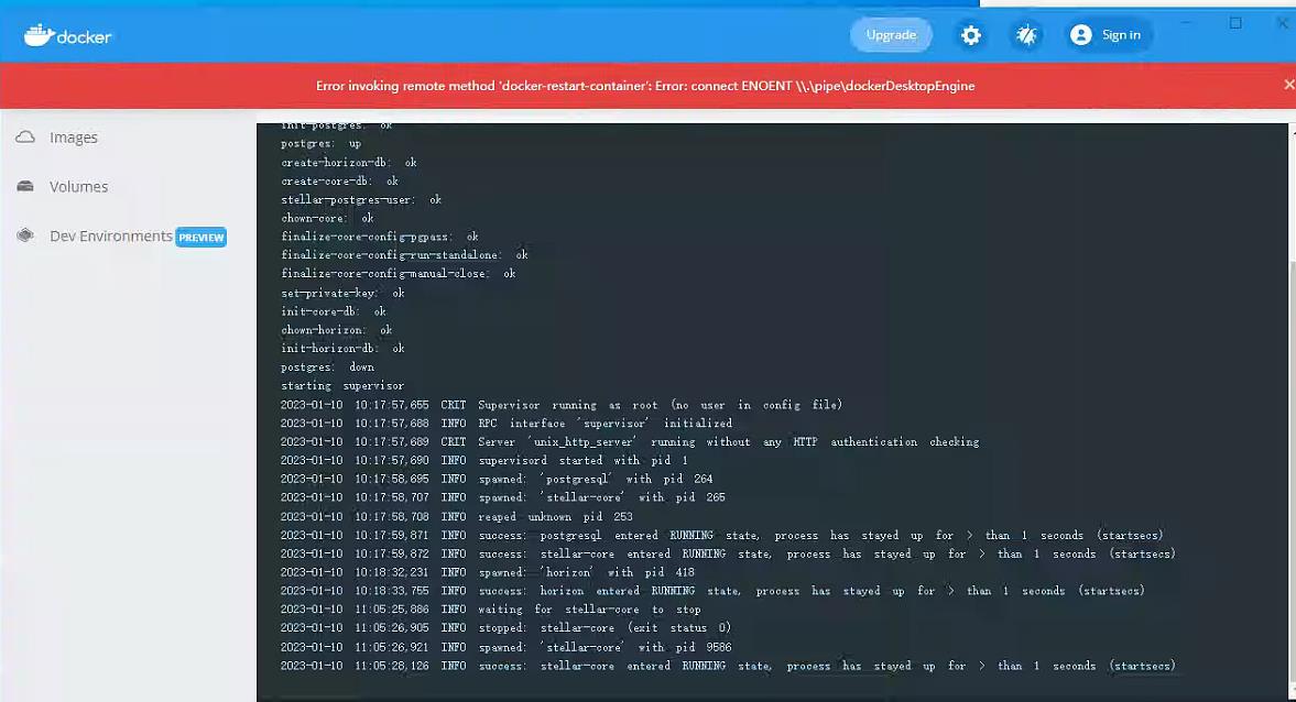 请大神帮忙这个问题怎么解决感谢了_error invoking remote method 'docker-restart-conta-CSDN博客