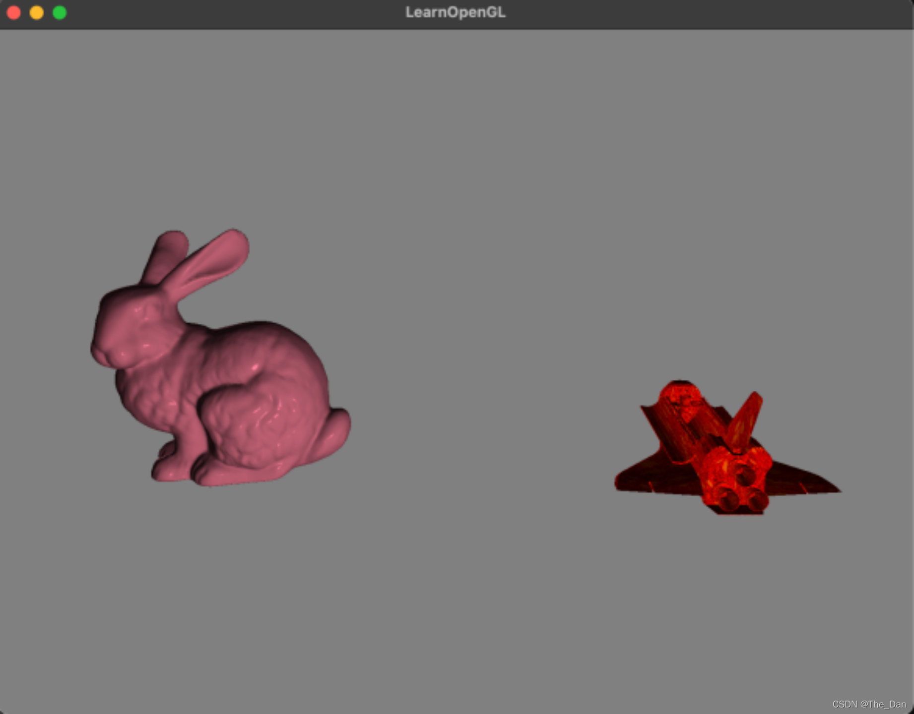 OpenGL课程设计 三维图形交互程序 bunny兔+飞机模型_opengl交互式三维模型观察程序实验-CSDN博客