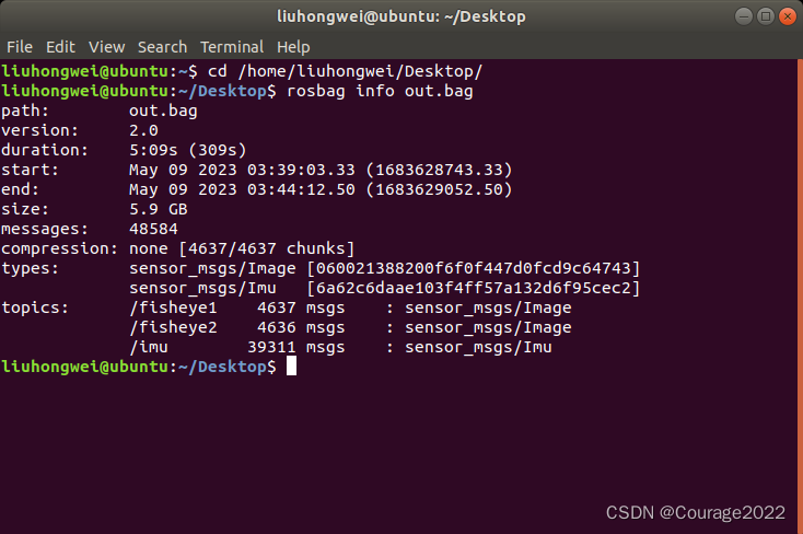 T265录制的rosbag拆包：拆IMU序列和图像序列方法以及如何制作双目euroc、双目tum数据集_rosbag转化图像序列-CSDN博客