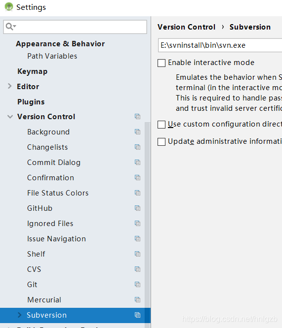 Can't use Subversion command line client: svn...The path to the Subversion executable is ...