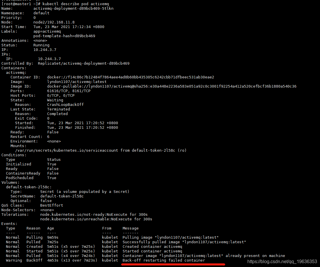 K8S 相关问题 报错信息_back-off restarting failed container-CSDN博客