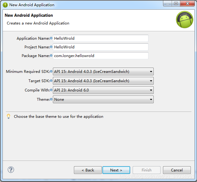 使用Eclipse搭建Android开发环境并编译运行HelloWorld_eclipse android-CSDN博客