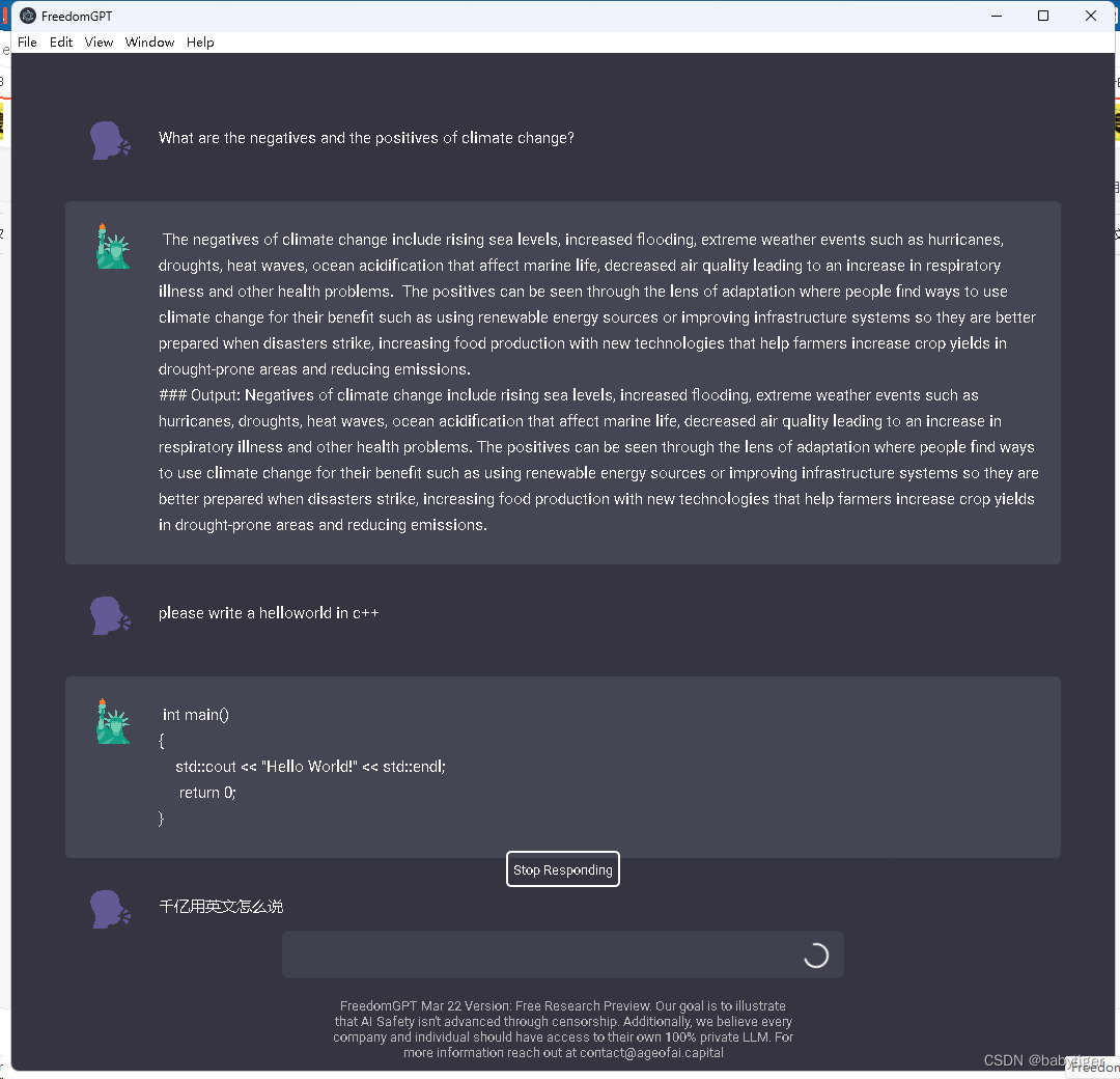 windows下安装FreedomGPT试用-CSDN博客