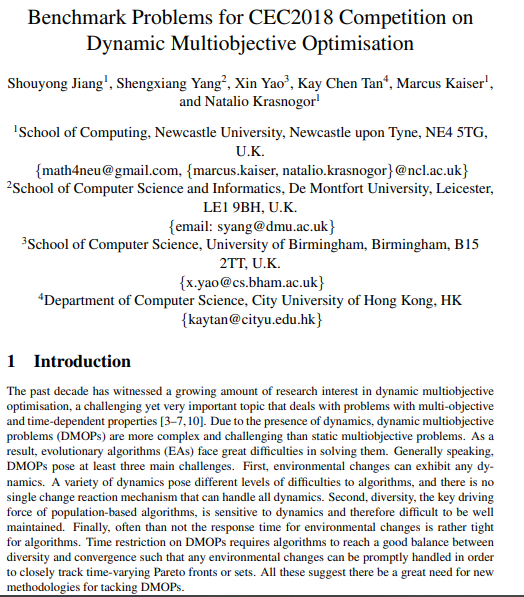 CEC2018动态多目标优化算法：基于自适应启动策略的混合交叉动态约束多目标优化算法(MC-DCMOEA)求解CEC2018_多目标优化竞赛 2018-CSDN博客