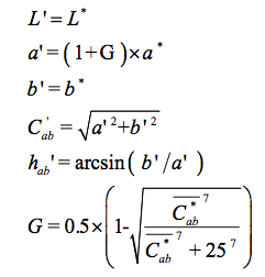 CIEDE2000色差公式相关-CSDN博客
