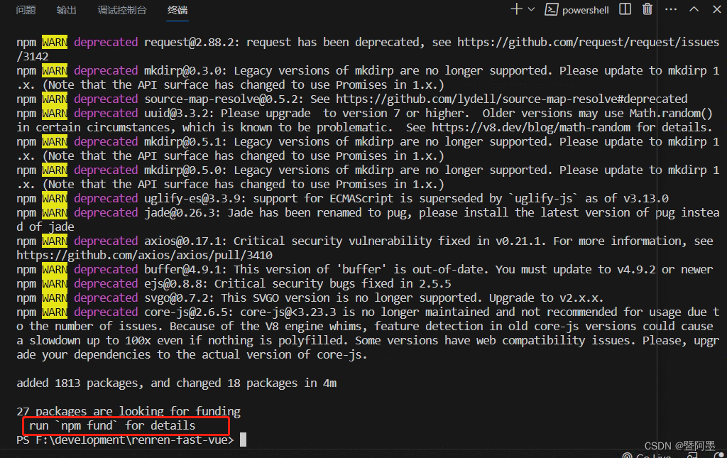 npm install 报错问题解决_npm install --ignore-scripts-CSDN博客