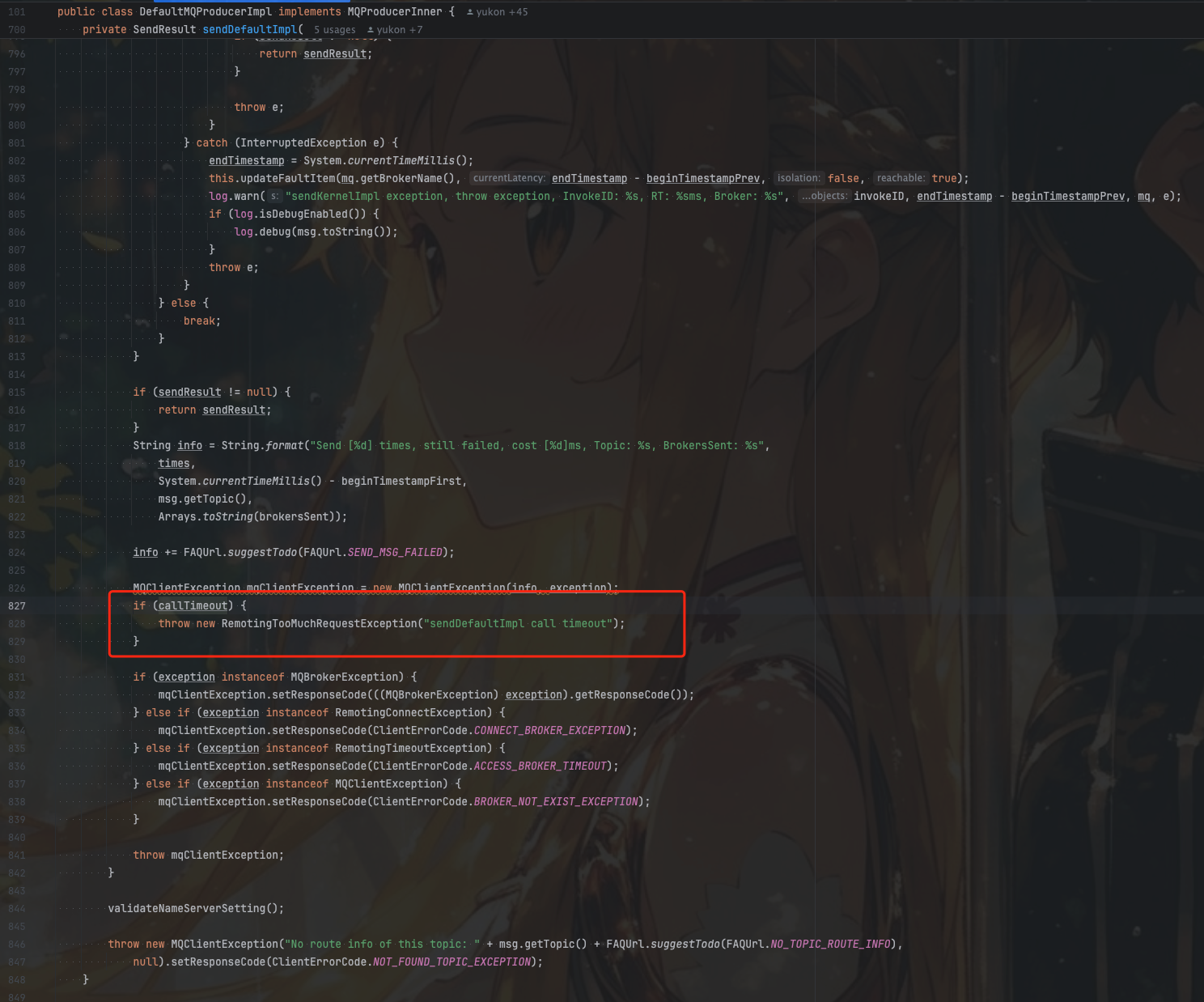 线上RocketMQ偶发sendDefaultImpl call timeout问题排查-CSDN博客