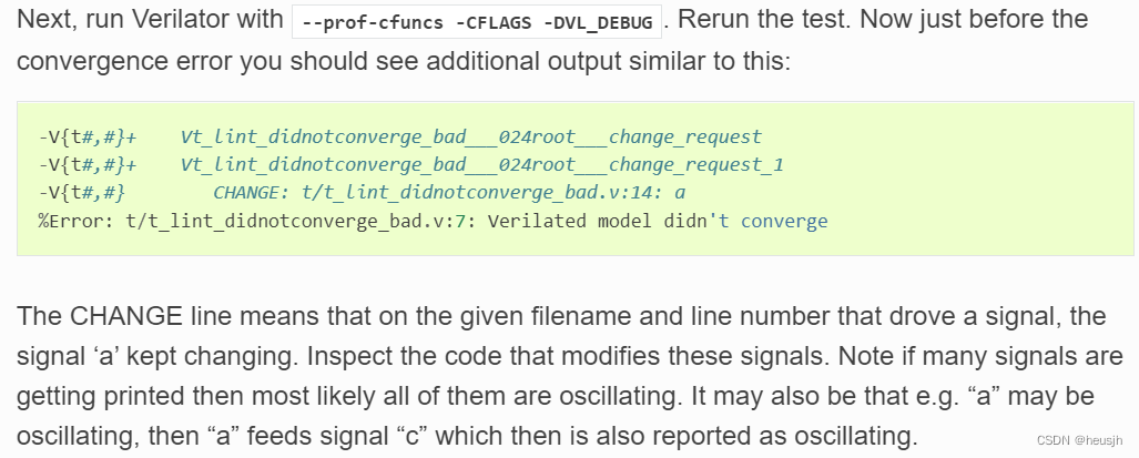 Verilated model didn‘t converge报错原因及解决_did not converge-CSDN博客