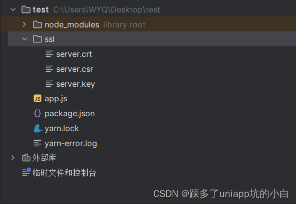 Nodejs + express + https模块在本地创建https服务_nodejs express crt-CSDN博客