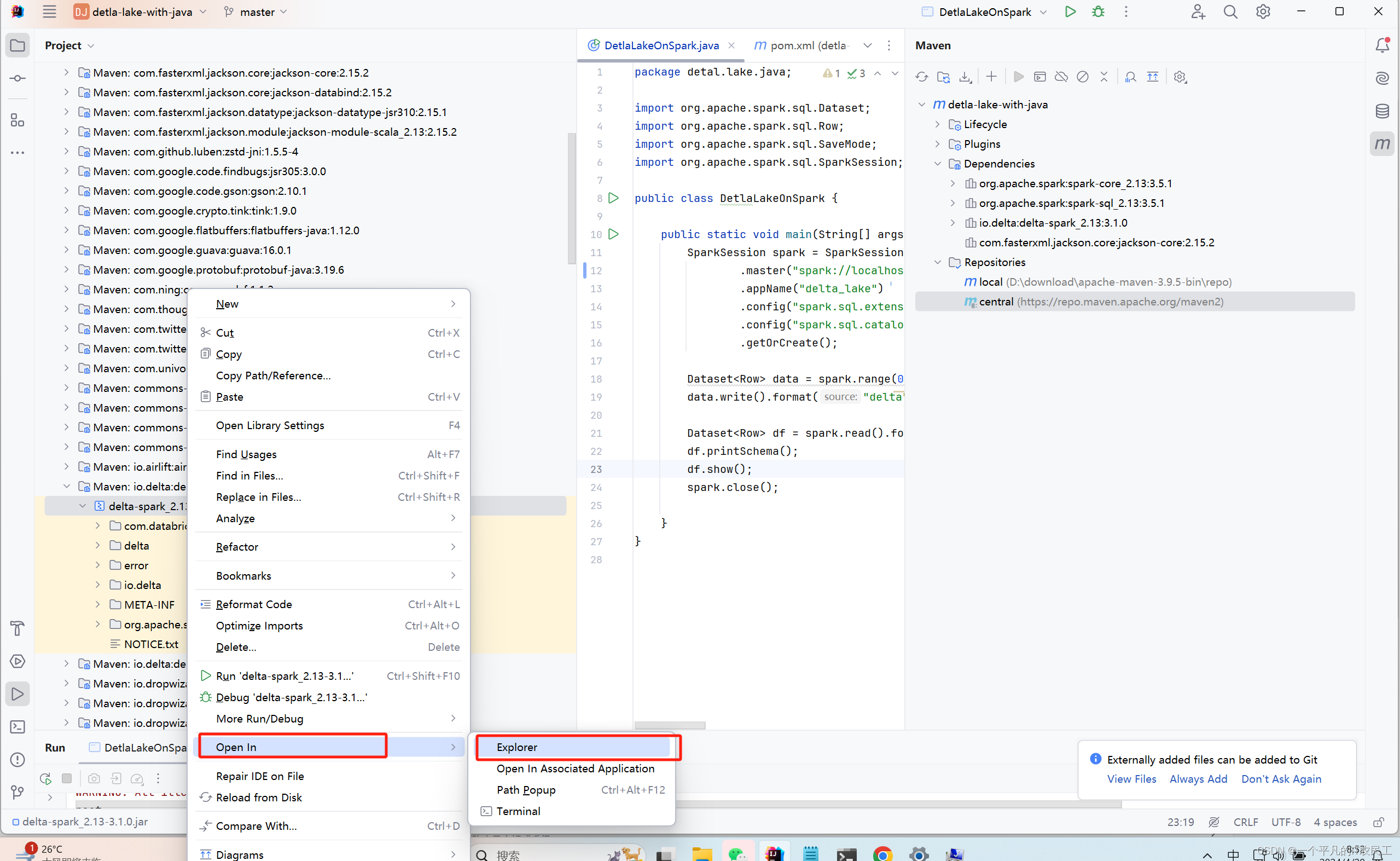 Delta lake with Java--在spark集群上运行程序_delta lake安装整合sparksql java-CSDN博客