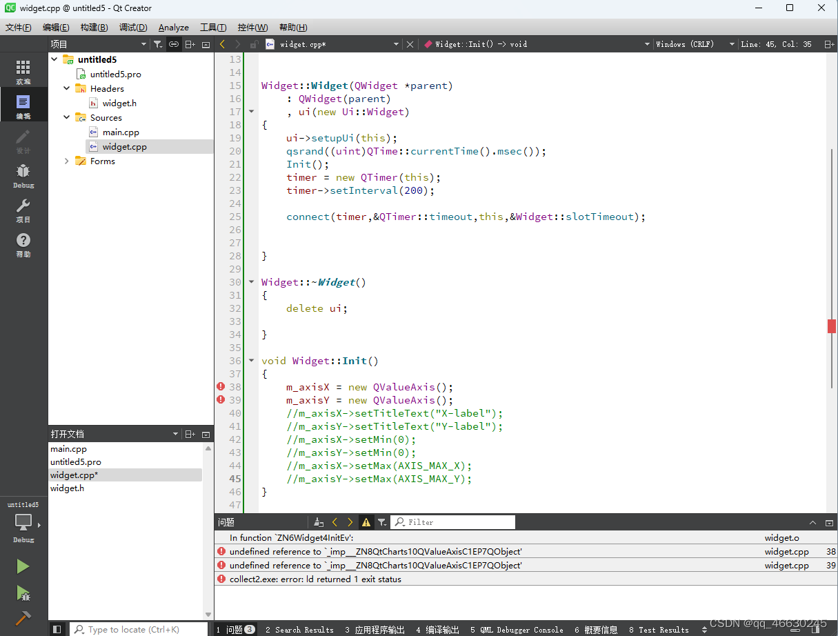 undefined reference to ‘_imp__ZN8QtCharts‘‘-CSDN博客