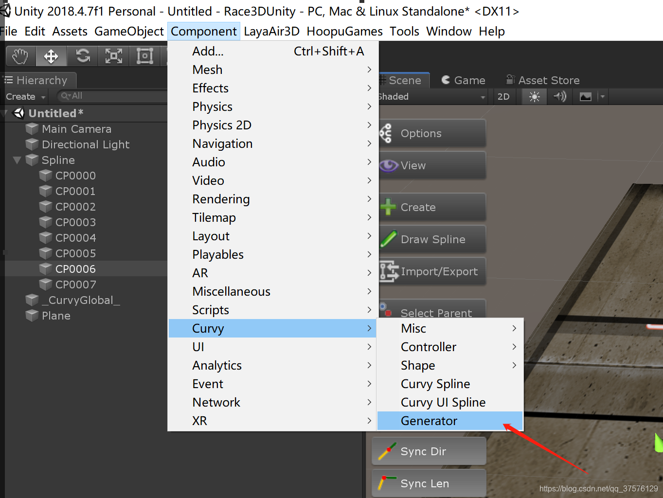 Unity技美31——curvy Splines寻路插件绘制赛道,并且生成obj教程 Unity Curvey Splines Csdn博客