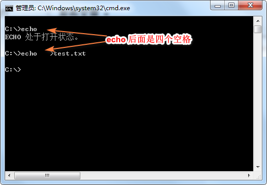 【WINDOWS / DOS 批处理】echo命令详解_dos echo-CSDN博客