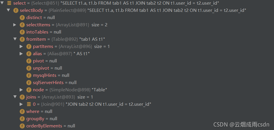 JSqlParser入门系列(5)-JSqlParser之SelectBody_plainselect-CSDN博客