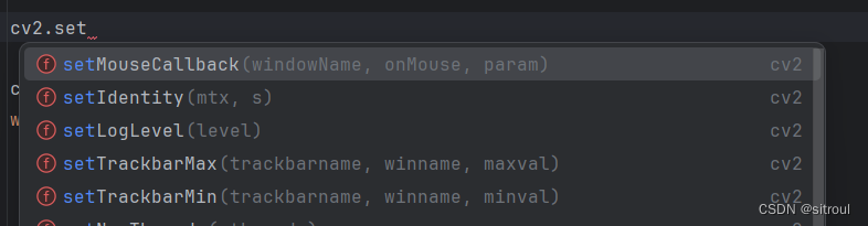 解决cv2报错Cannot find reference ‘setMouseCallback‘ in ‘__init__.pyi‘_cv2.setmousecallback 报错-CSDN博客