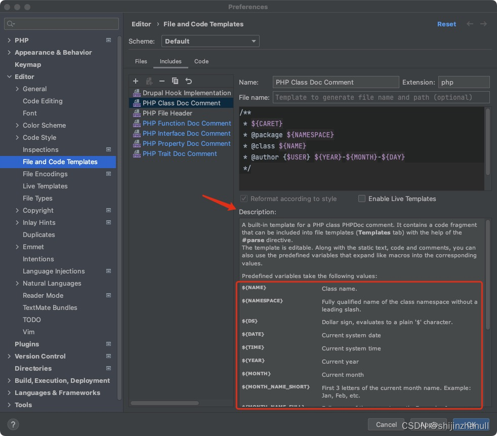 Phpstorm Php代码注释自动插入设置phpstrom 代码自动添加注释 Csdn博客