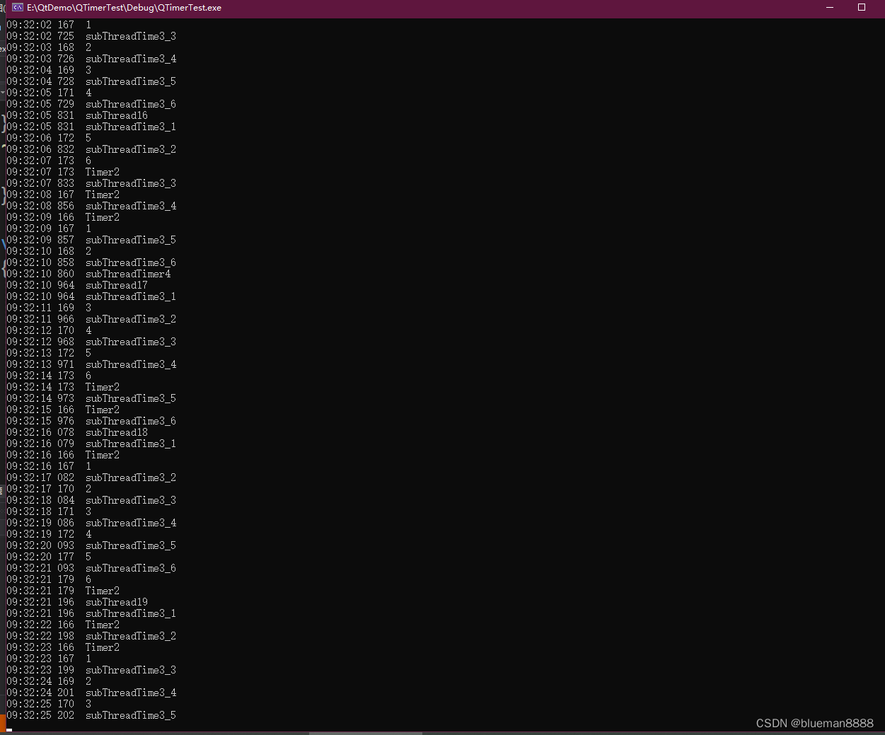 QT中QTimer的循环时间与槽函数执行时间以及在事件循环中触发，不同时间的结果分析_qtimer 循环-CSDN博客