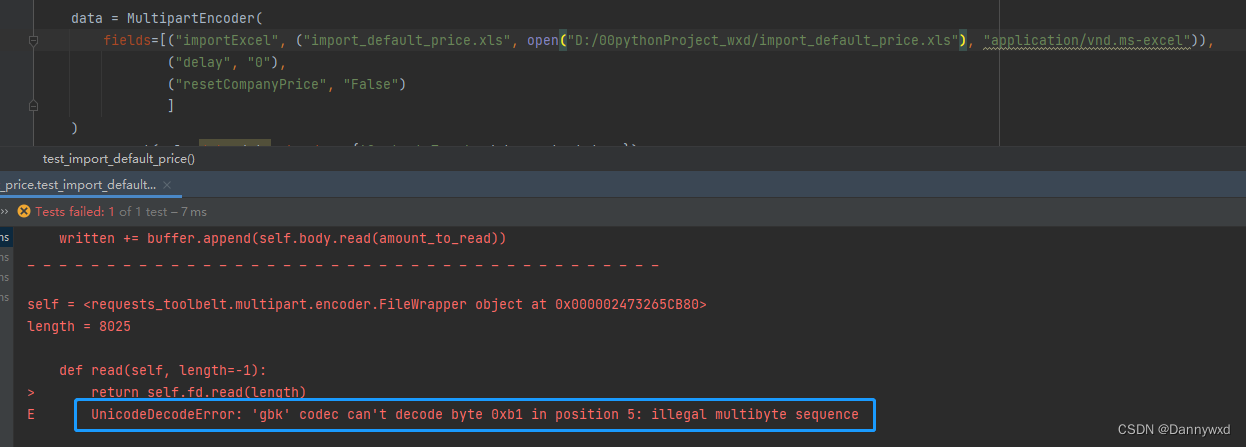 报错：UnicodeDecodeError: ‘gbk‘ codec can‘t decode byte 0xb1 in position 5: illegal multibyte ...