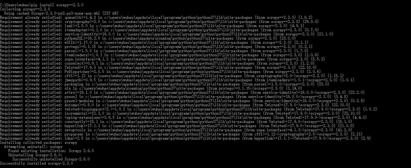Scrapy 提示错误AttributeError: module ‘OpenSSL.SSL‘ has no attribute ‘SSLv3_METHOD‘_python2.7搭建ftps报 ...
