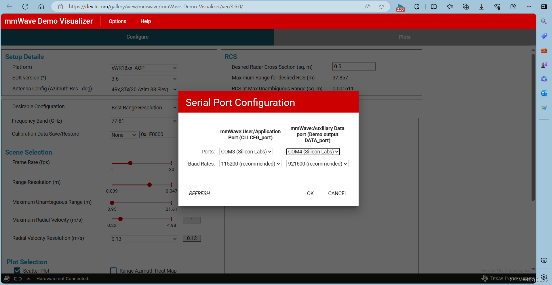 TI IWR 6843 ISK 毫米波雷达开箱测试_iwr6843-CSDN博客